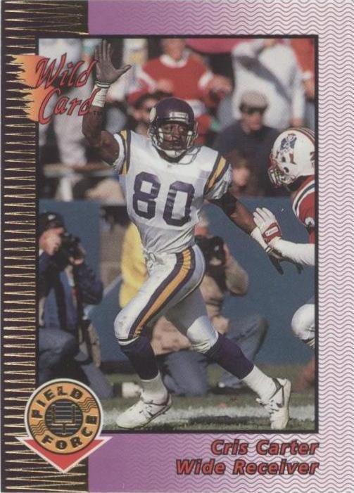 1992 Wild Card - Field Force Cris Carter #28 Gold for sale online | eBay
