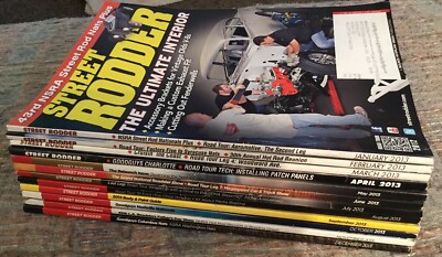 Lot Of 12 Street Rodder Magazines, Complete Year From 2013 | eBay