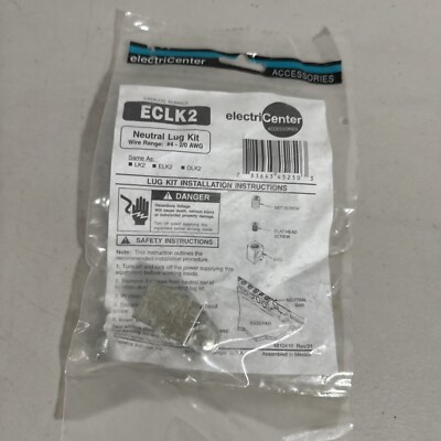 Siemens electriCenter ECLK2 #4-2/0 Neutral Lug Kit, New S1 | eBay
