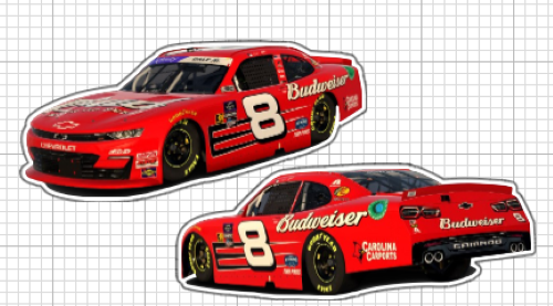 Dale Earnhardt Jr Budweiser Decal HQ Waterproof Decal Sticker Xfinity ...