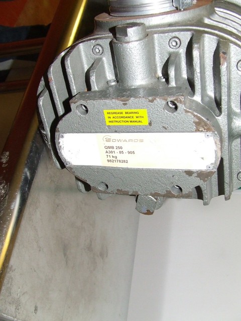 Edwards iQDP80 Semiconductor Dry Vacuum Pump with QMB250 Booster for ...