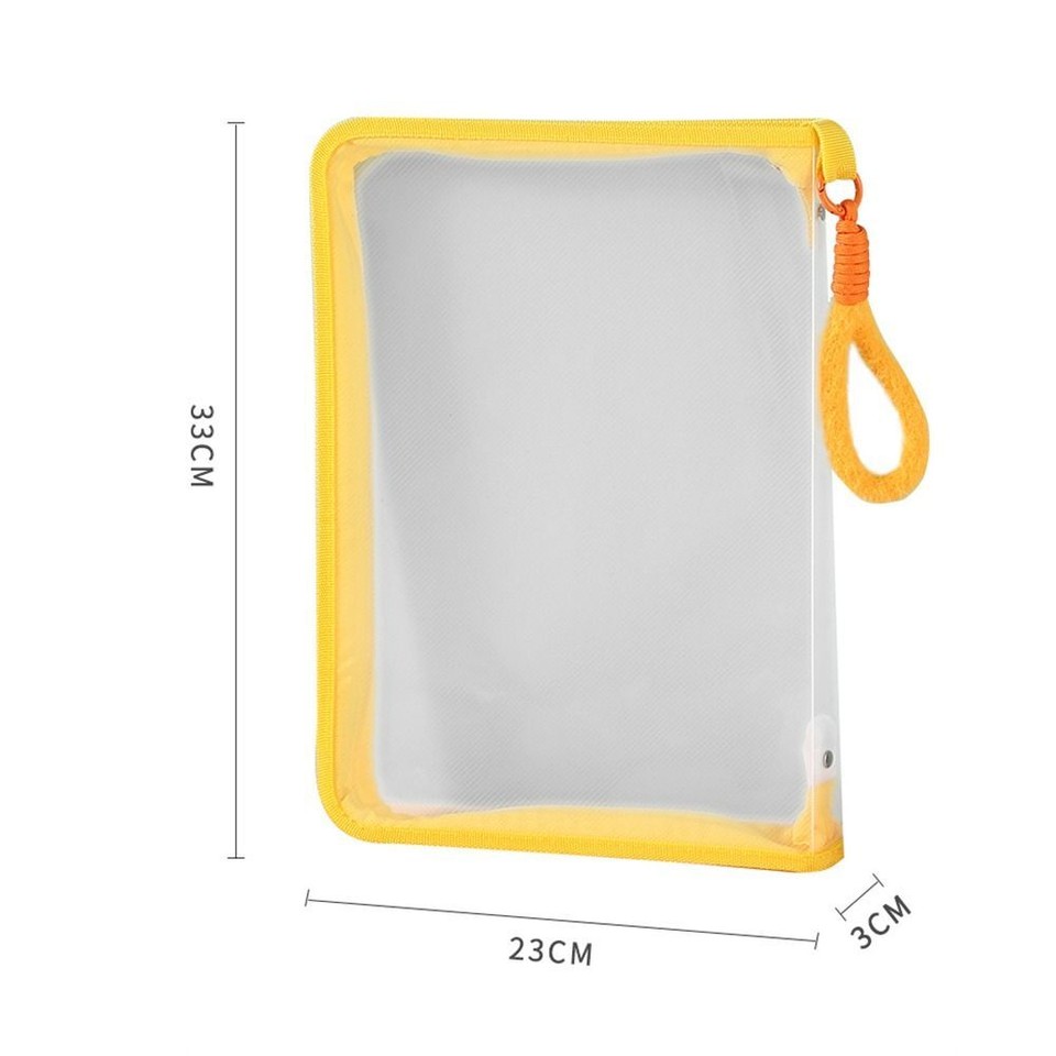 Twill Zipper Document Bag A4 Test Paper Sundries Storage Bags | eBay ...