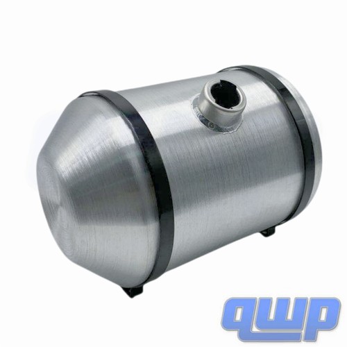 Aluminum Spun 5 Gallon 10x16 Fuel Tank 1/4 NPT Center Fill Round Gas ...