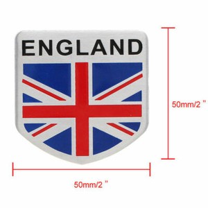 UK British Flag Car Truck Badge Decal Bumper Sticker 5X5cm Aluminum ...