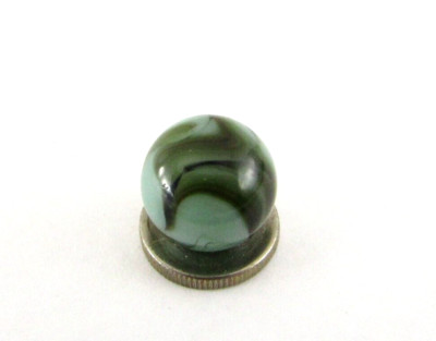 WILD Vintage GREEN CAMO Christensen or ALLEY Tri-Color Swirl Marbles ...