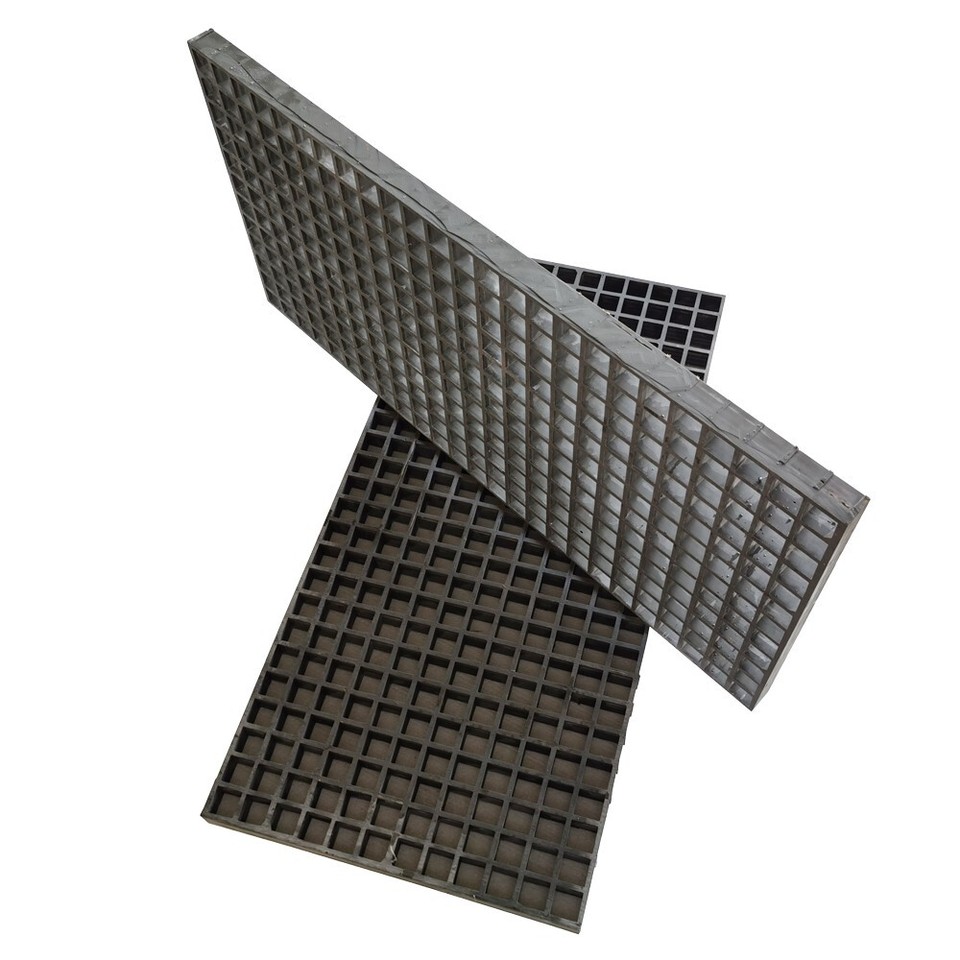 Gray Fiberglass FRP Grating Car Wash Corrosion-resistant Floor Mesh ...