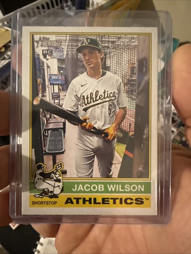 2025 Topps Heritage Jacob WIlson Rookie Card #15 Image Variation RC | eBay