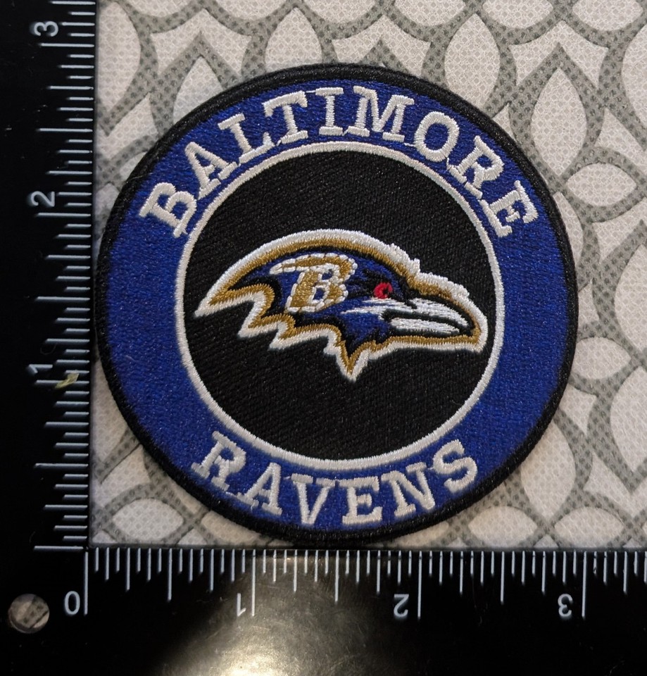 BALTIMORE RAVENS FOOTBALL IRON ON EMBROIDERED PATCH | eBay