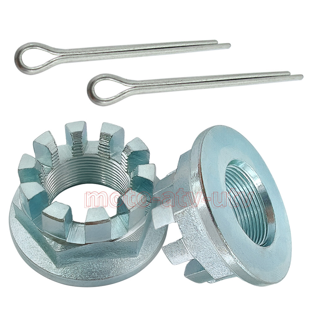 Rear Wheel Axle Nuts w/ Pin For Honda ATV Recon 250 #90304-HM7-A10 90304-HM7-000 | eBay