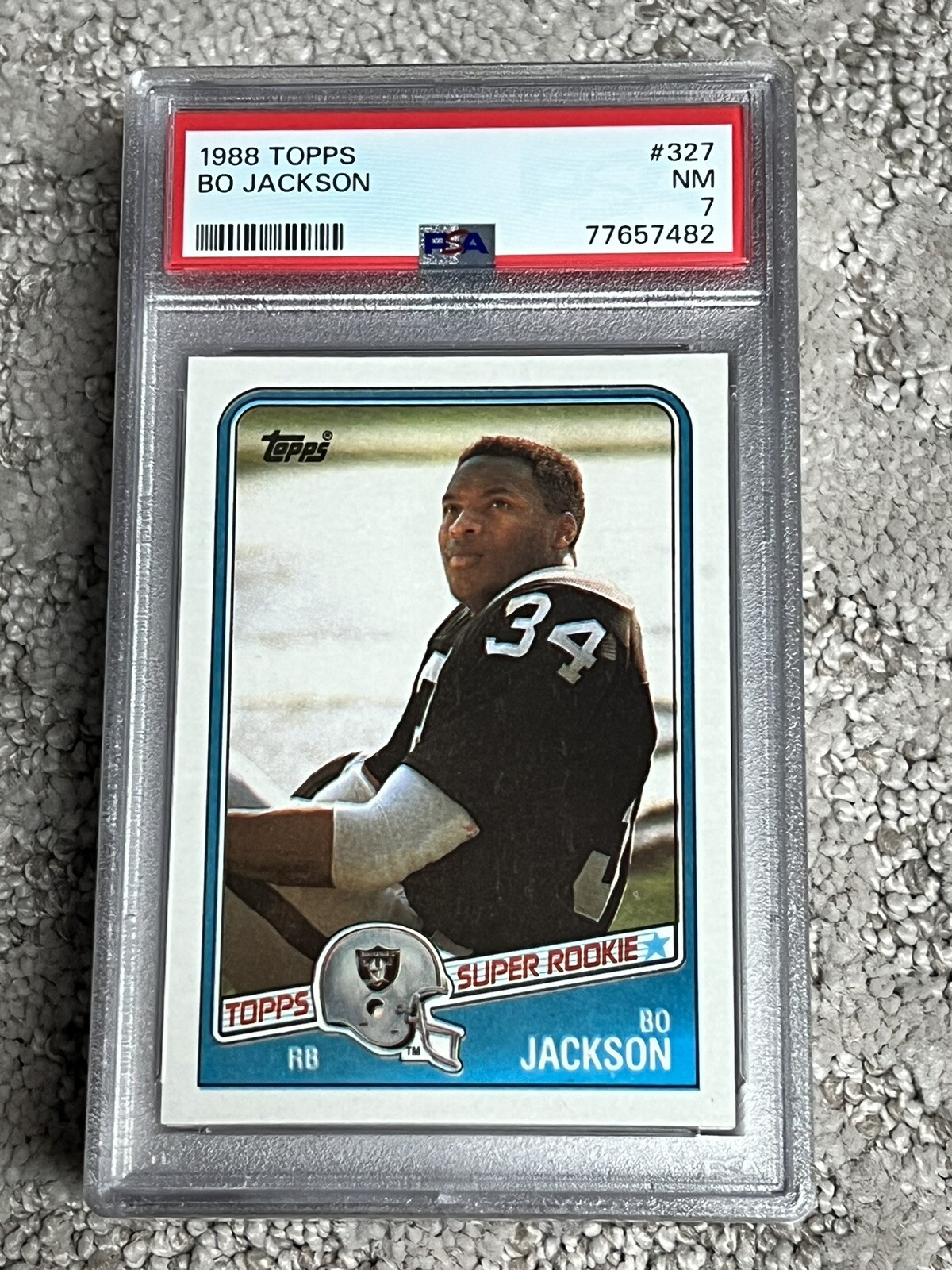 PSA 7 FOOTBALL CARD 1988 TOPPS BO JACKSON ROOKIE OAKLAND RAIDERS | eBay