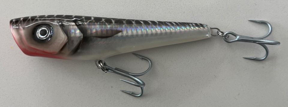 JK Popper Topwater Surf Fishing Lure Roosterfish Stripers Ulua Jacks GT ...