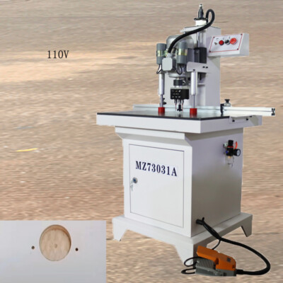 110V 2hp Pneumatic Hinge Boring Insertion Machine Max.φ35mm for ...