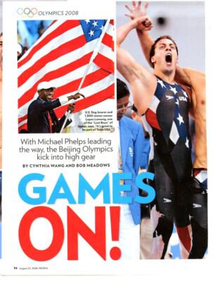 Michael Phelps Magazine Photo Clipping 2 Page L6609 | eBay