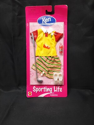 Vintage 1998 Ken Sporting Life Fashions Clothing Golf style Mattel ...