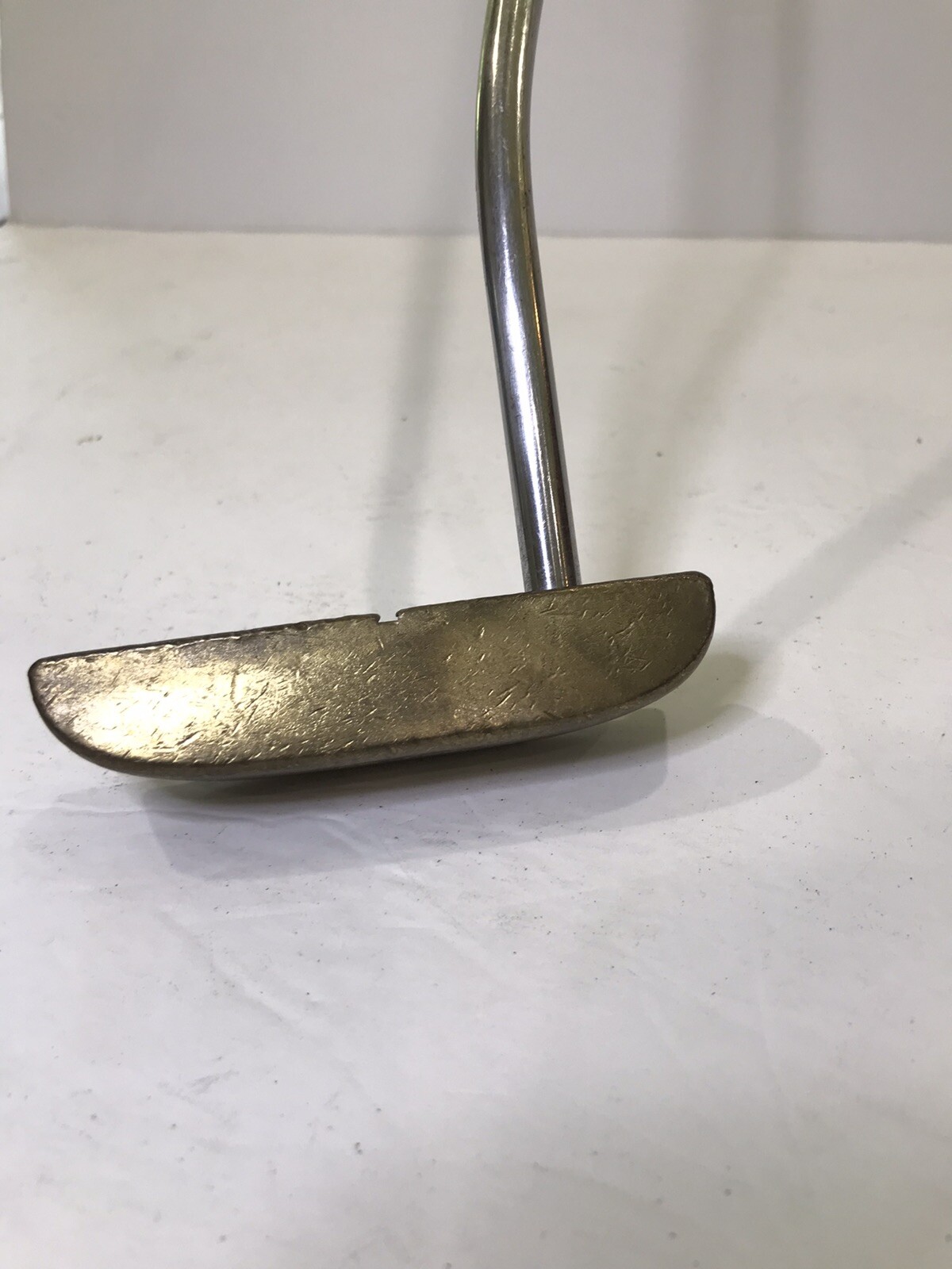 Old master T4 putter U.S.A eagle brass Vintage Rare 35" original grip ...