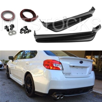 Fits 2015-2021 WRX STI STI Style Rear Bumper Lip Aprons Spat Splitter ...