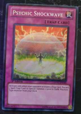 Psychic Shockwave EXVC-EN089 Secret Rare 1st Edition NM Yugioh | eBay
