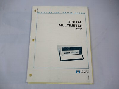 Manuals & Books - Multimeter Operating Service Manual
