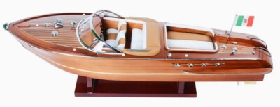 Riva Aquarama Speed Boat Wood Scale Model 27" Classic Italian Mahogany ...