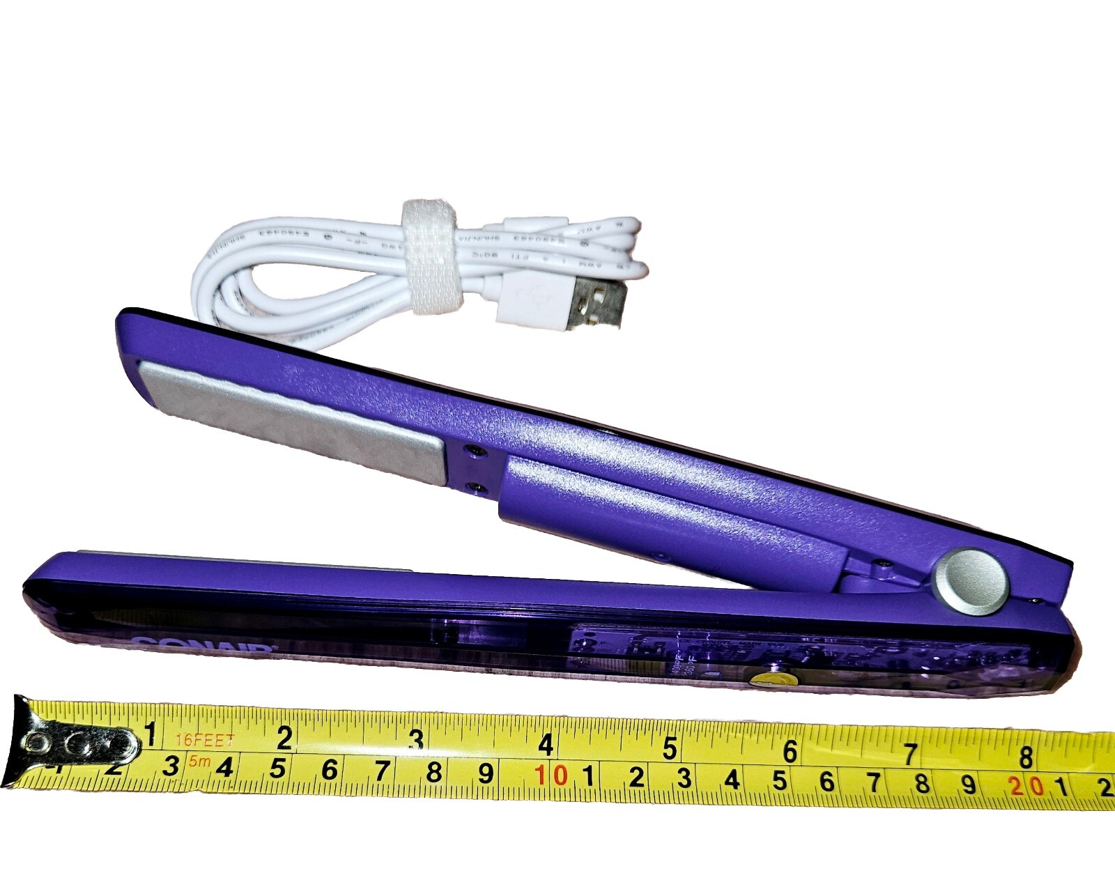 Conair Mini Cordless Flat Iron Violet Vamp Pouch USB Cord Included for ...