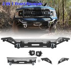 2 IN 1 Front Bumper Assembly For 2018 2019 2020 Ford F-150 w/2*4" LED ...