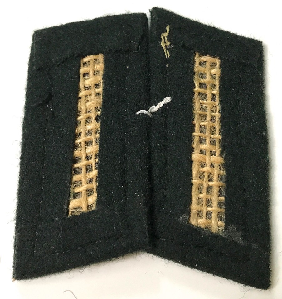 WWII GERMAN ARMY HEER M36 TUNIC COLLAR TABS LITZEN ENLISTED NCO ...