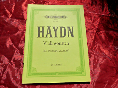 HAYDN Violinsonaten Noten für Violine und Klavier Edition Peters Nr ...