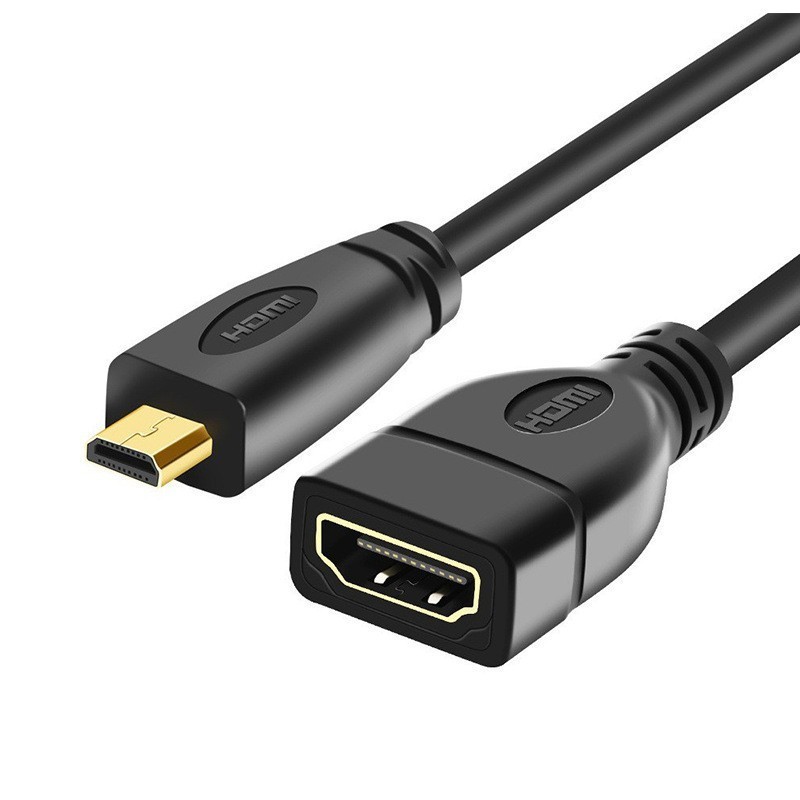LemSa 2pcs Micro HDMI Type D Male To HDMI Type A Female Cable Adapter Converter | eBay