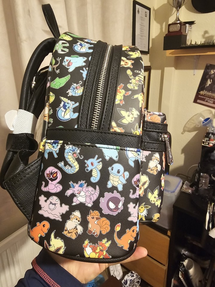 Loungefly: Pokemon Multi Character All Over Print Mini Backpack | eBay UK