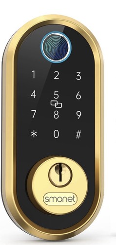 Smart Lock SMONET Bluetooth Keyless Entry Keypad Smart Deadbolt Lock ...