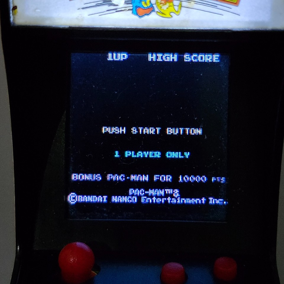 Pac Man Tiny Arcade Machine Mini Handheld Retro Game Super Impulse No ...