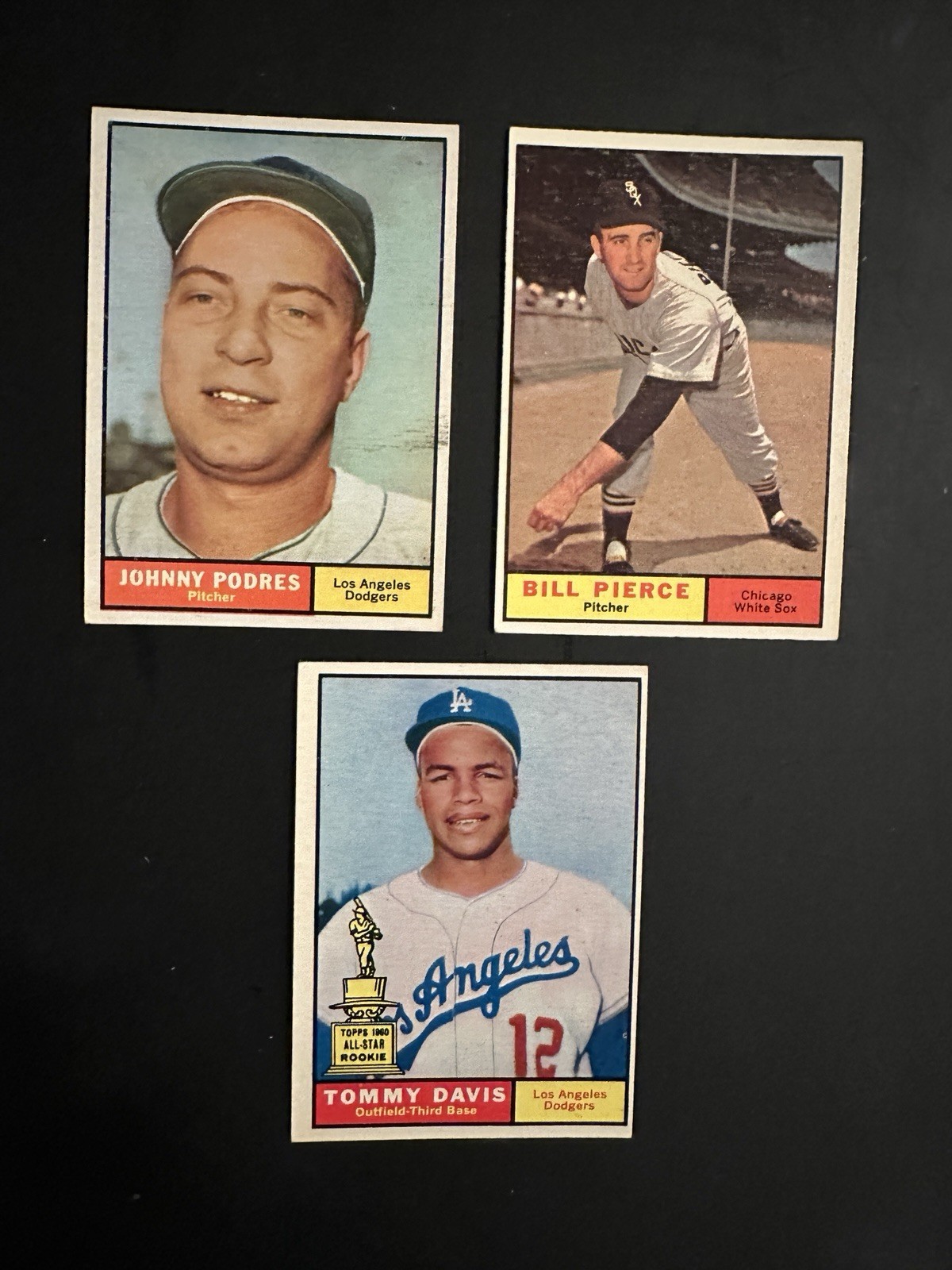 1961 Topps Stars Baseball Card Lot (3 Cards) | eBay