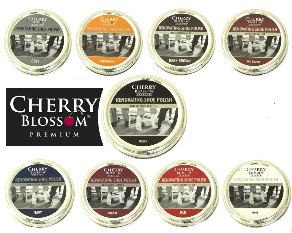 Cherry Blossom Premium Renovating Shoe Polish Smooth Leather Boot ...