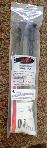 HARRIS SERIES 1A2 ULTRALIGHT BLACK BIPOD MODEL H 13.5-23" NEW WITH TAGS ...