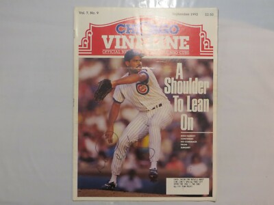 Vine Line Chicago Cubs Baseball Newspaper 1992 September Mike Harkey ...