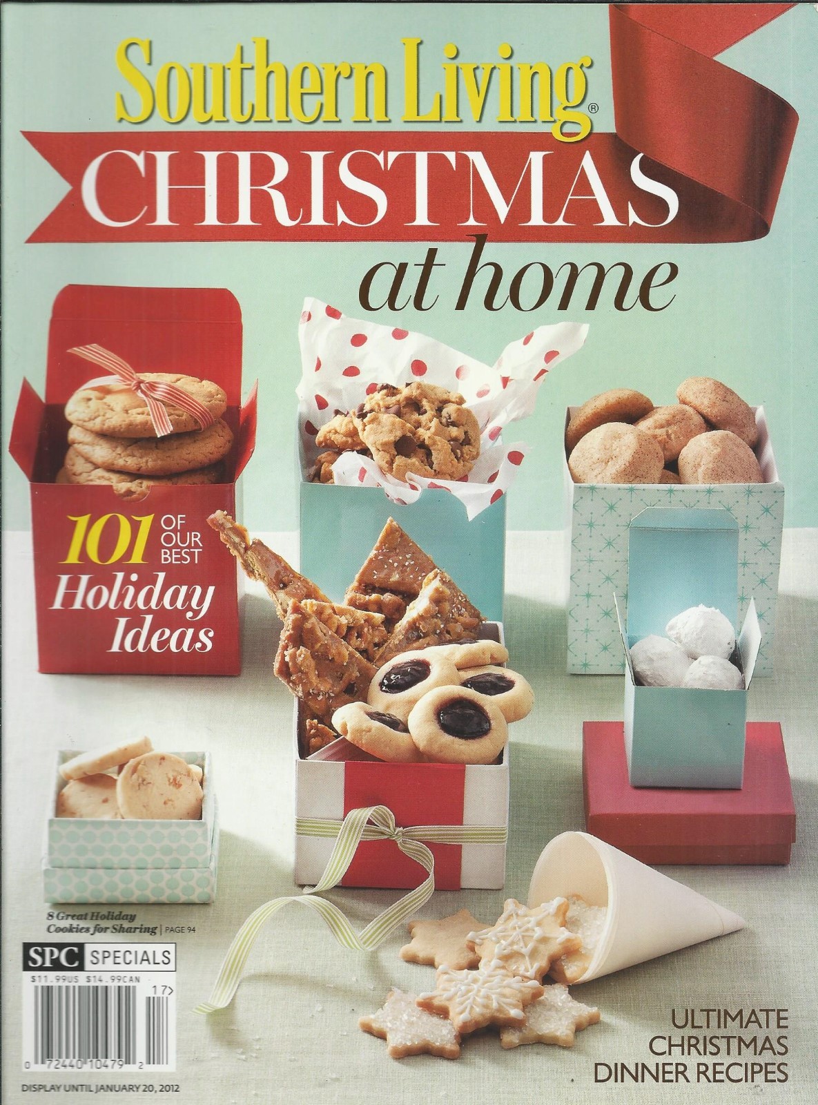 Southern Living Christmas At Home Magazine Holiday Recipes Cookies ...