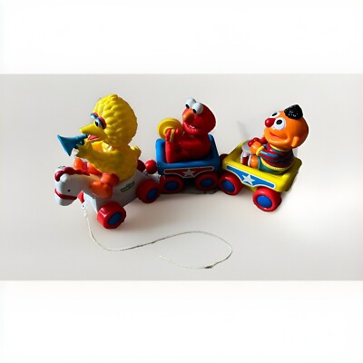 Vintage Tyco Sesame Street Pull Along Big Bird Train 6x15" Toy | eBay