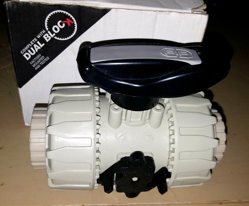 NEW FIP Dn10-50 VDK DUAL BLOCK 2-WAY BALL VALVE 1" Dual Block Lock PVC ...