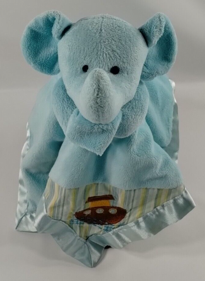 Small Wonder’s Noah's Ark Elephant Plush Satin Security Lovey Baby ...