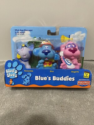 Blue’s Clues Blue’s Buddies Blue Kitten Pink Puppy Fisher Price NEW ...