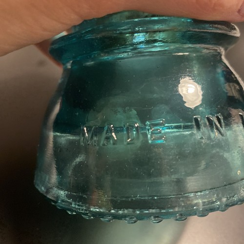 Neat Piece. Hemingway No 42 Glass Insulator Vintage Antique Aqua Blue ...