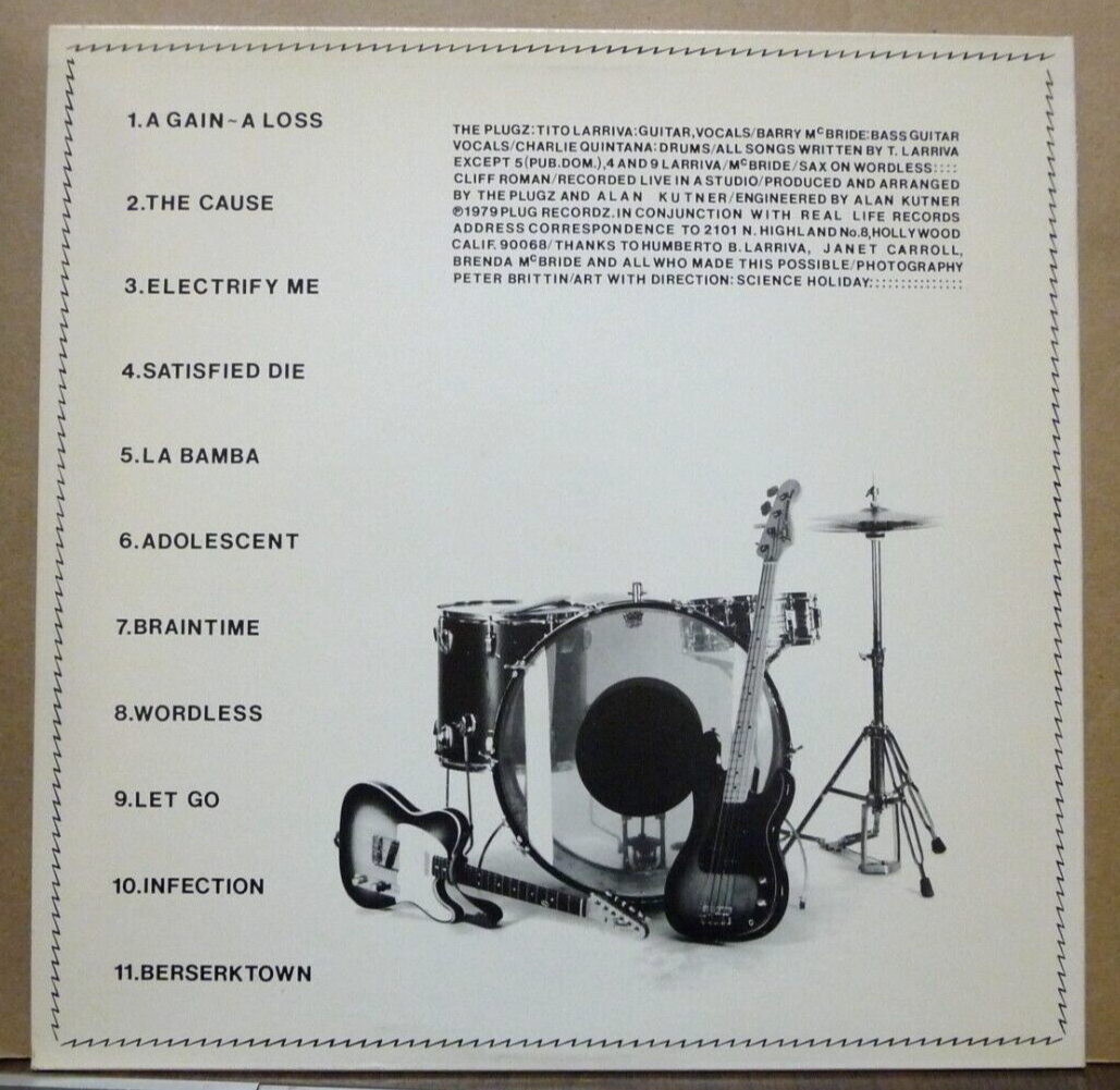 THE PLUGZ Electrify Me LP ORIGINAL 1st Press 1979 Plug Recordz SUPERB ...