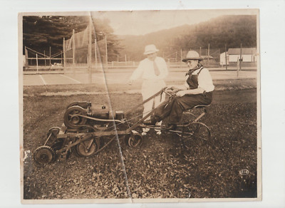 Antique Photo 10 X 8" EARLY LAWN Mower ,Coldwell Lawn Mower Co. ? | eBay
