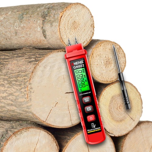 Intelligent Moisture Tester Handheld Wood Moisture Meter for Logs Paper ...