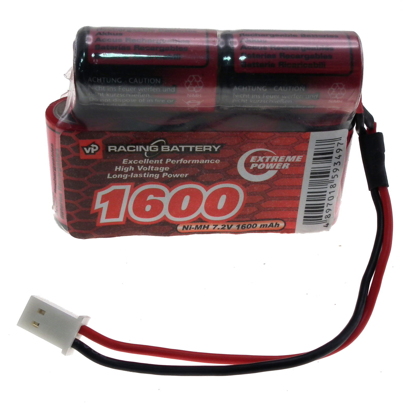 7.2V 1600mah 2/3A NiMH Premium 'RC' Radio Control Battery Packs Custom ...