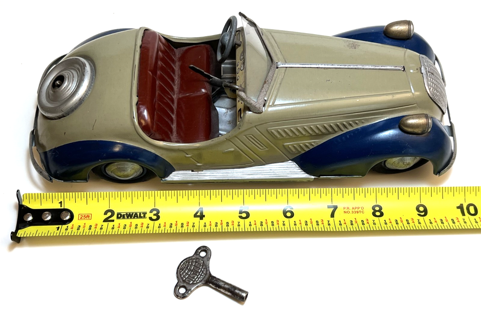 Vintage Distler Wind Up US Zone Germany Two Door Toy Convertible | eBay