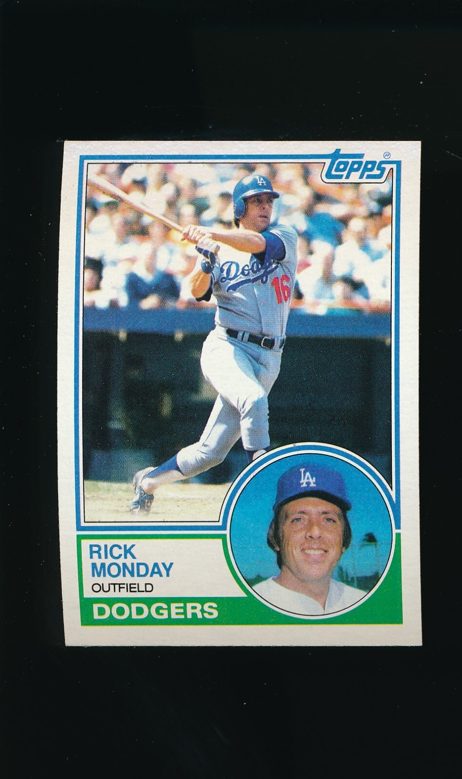 1983 Topps #63 Rick Monday * Outfield * Los Angeles Dodgers * NM/NM-MT ...