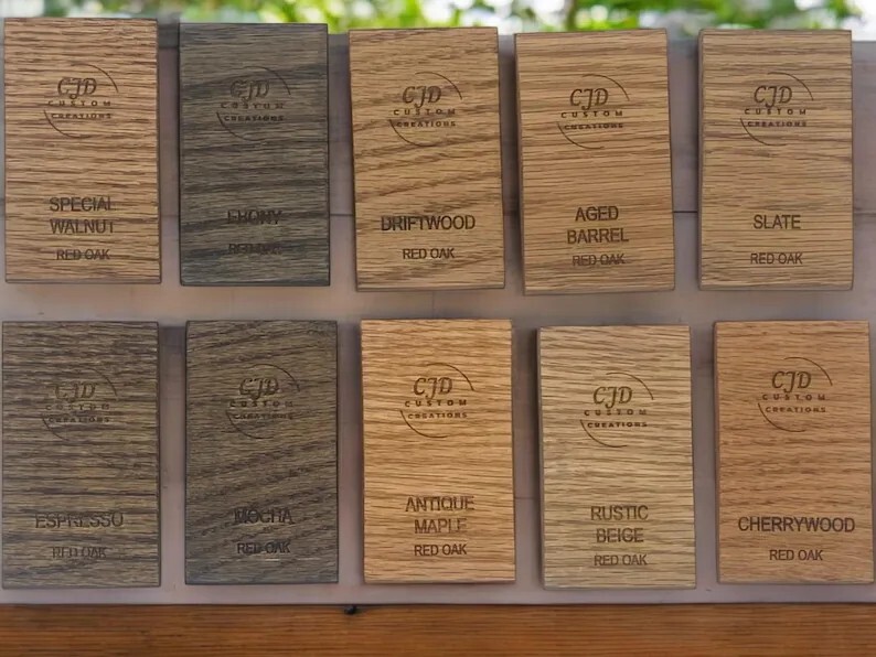 Stain Samples MinWax Stain Samples Contractor Pack Red Oak - FREE ...