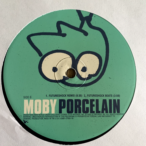 RARE Moby ‎Porcelain vinyl record 12" 2000 Futureshock NM- V2 ‎63881 ...