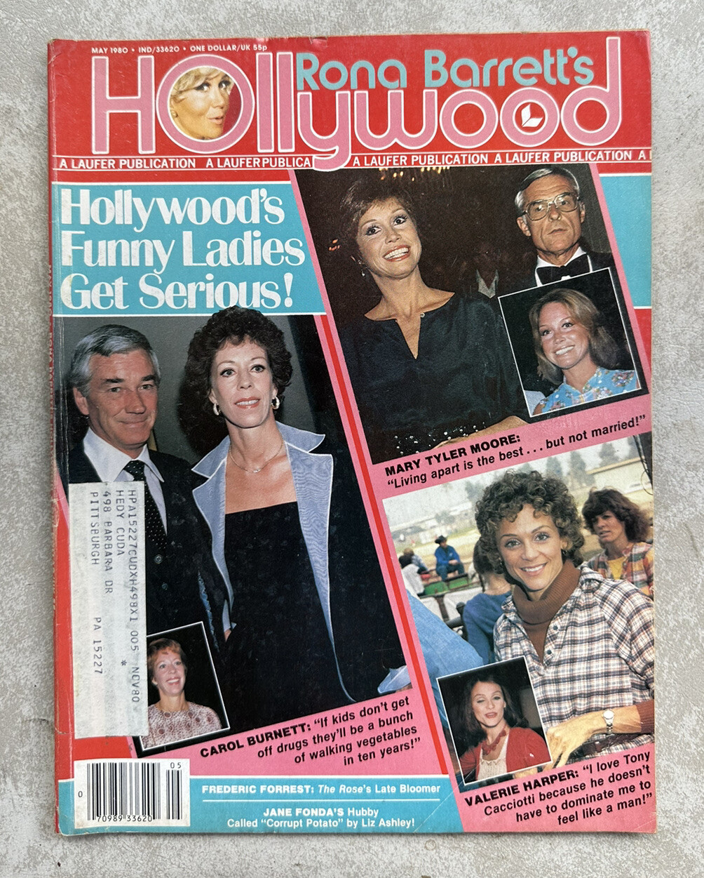1980 May Rona Barrett’s Hollywood Magazine, Carol Burnett, Mary Tyler ...